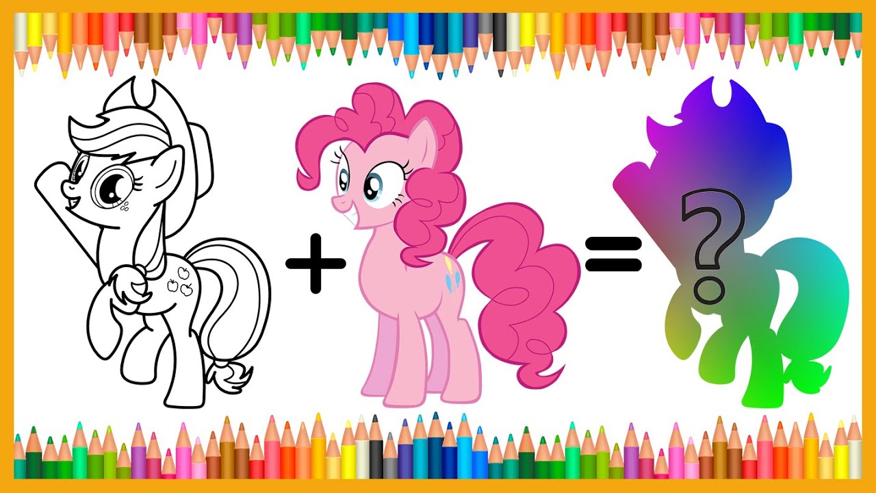 🎨Coloring Swap Applejack to Pinkie Pie | How To Color, Easy Coloring ...