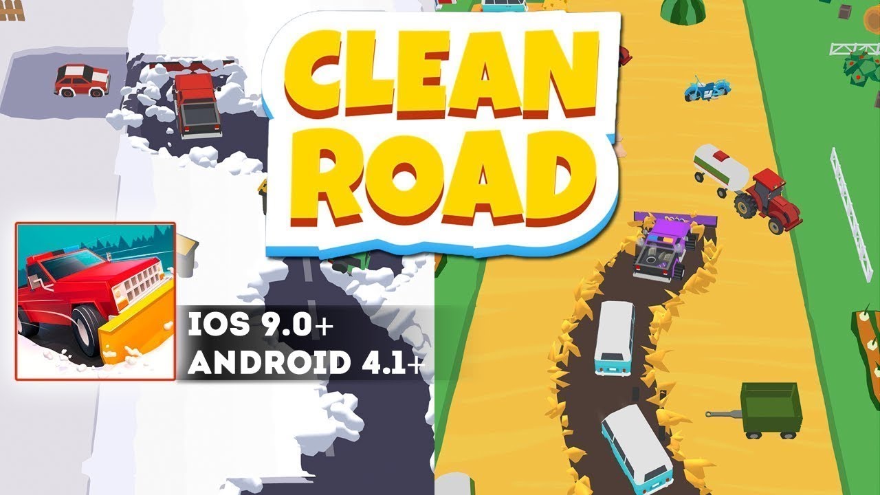 Clean Road | Level 1 - 10 | HD Android GamePlay - YouTube
