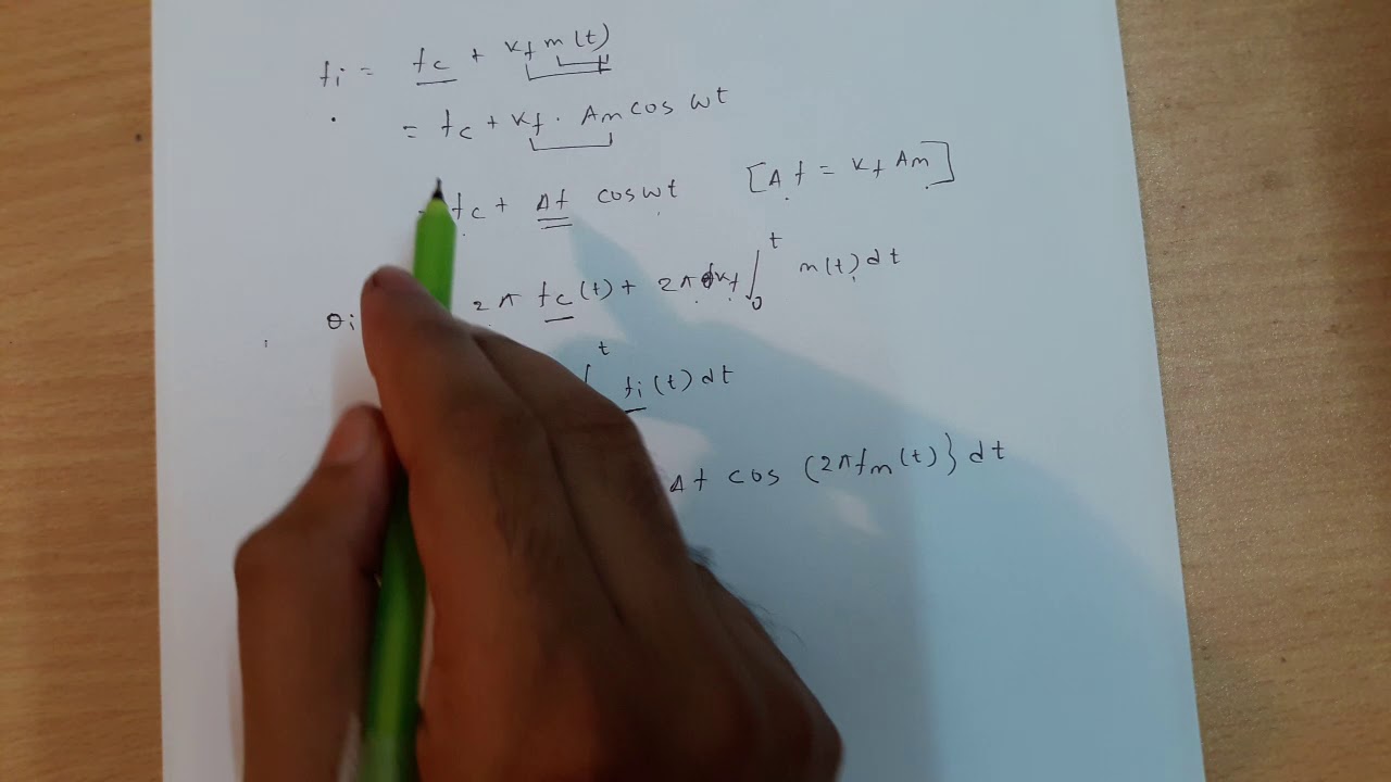 Frequency modulation Equations - YouTube