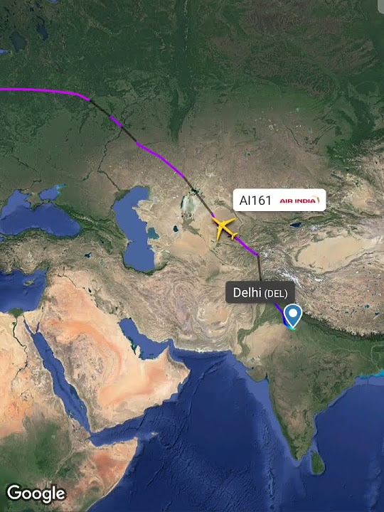 Flight radar24 air India flight AI161 heading to Heathrow airport with brand New A350 - YouTube