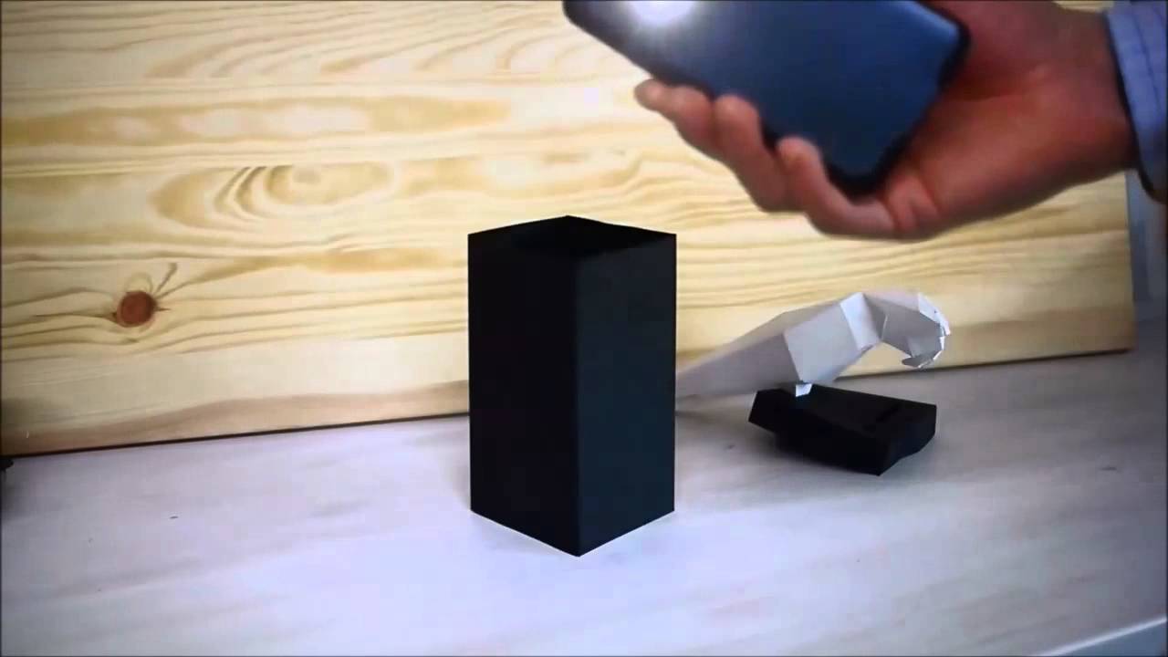 Speaking parrot papercraft for charity events - YouTube