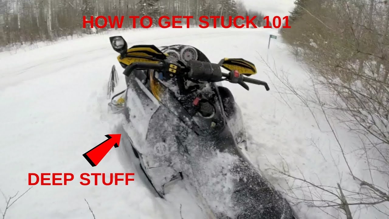 DITCH BANGING SNOWMOBILE || BLOWN POLARIS || STUCK - YouTube