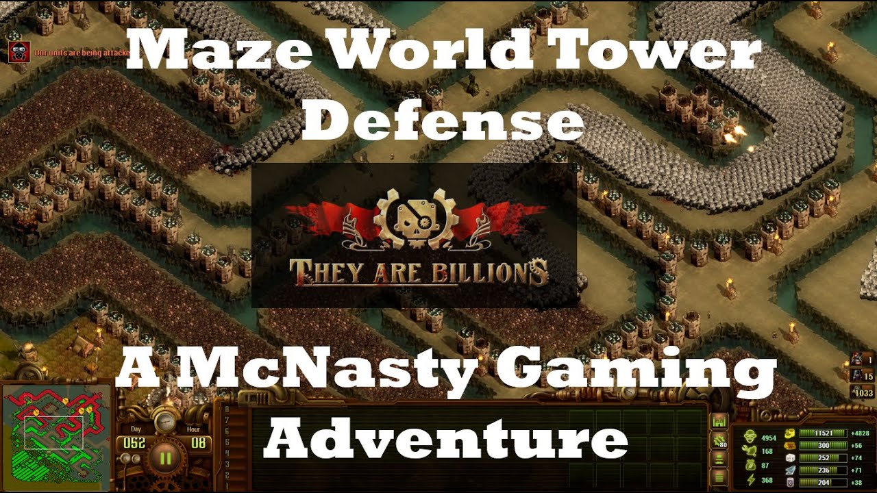 They Are Billions - Maze World Tower Defense #1 Custom Map - YouTube