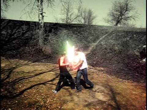 Lightsaber slash - YouTube