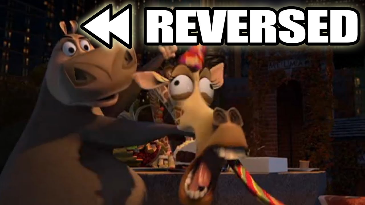Madagascar (2005) - Marty's Birthday REVERSED - YouTube