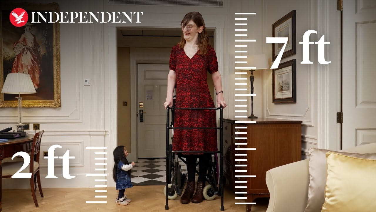 World’s tallest and shortest women meet for afternoon tea – and find ...