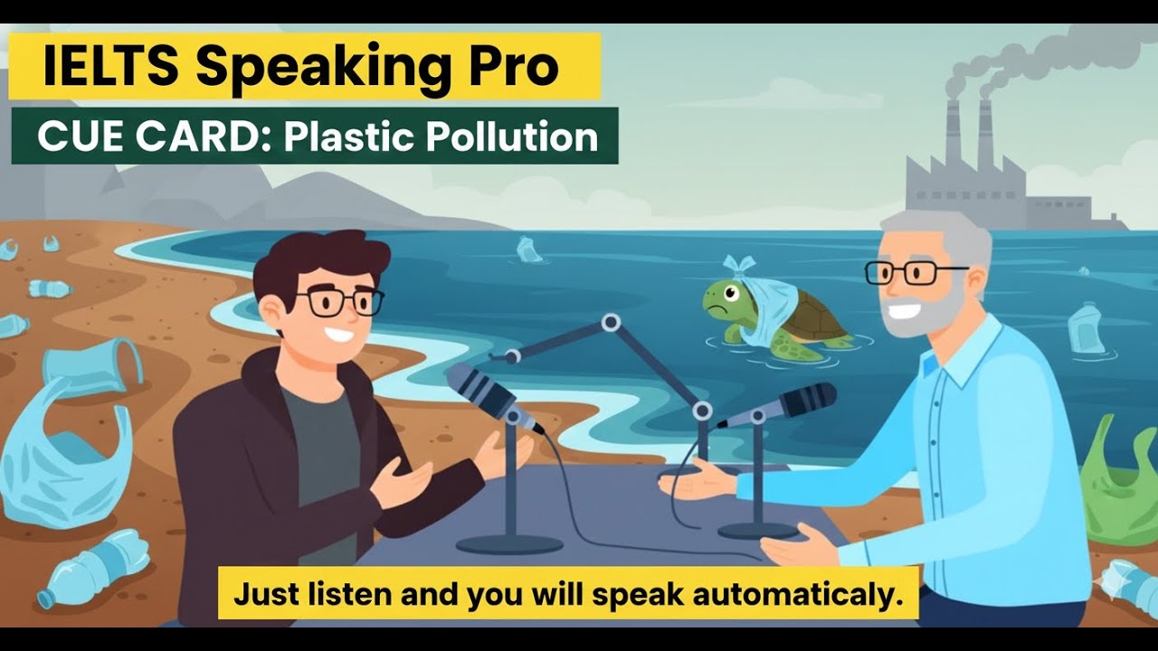 IELTS Speaking Plastic Pollution Cue Card Band 9 Answer Explained - YouTube
