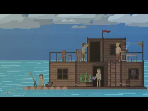 Pixel art "Raft" speed paint - YouTube