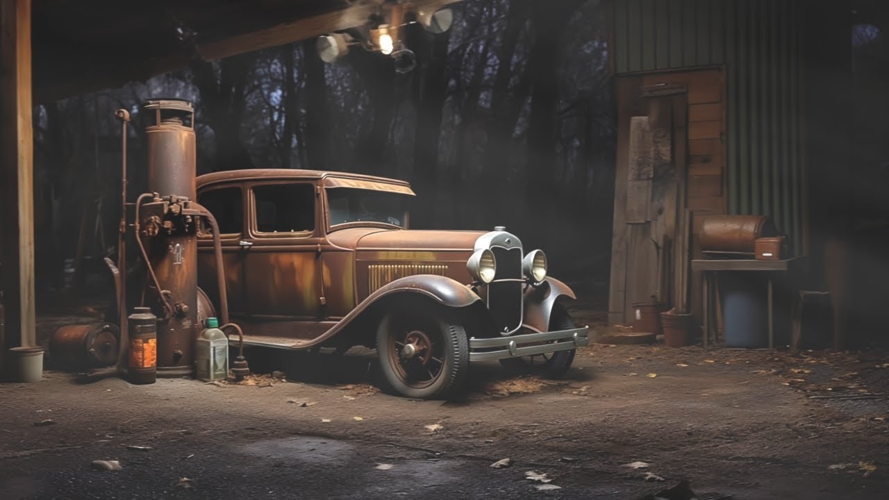 The Story of a Forgotten Car | Soothing Night Ambience with a Classic ...