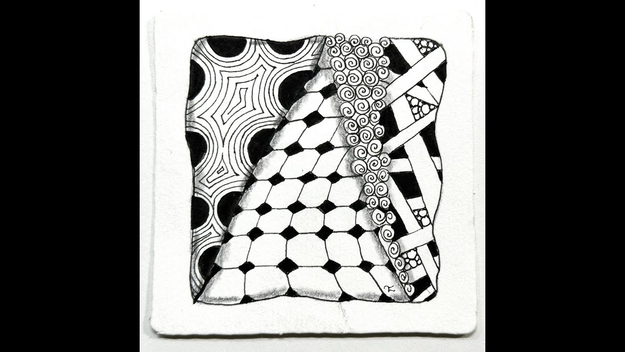 Four Beginner Tangle Patterns - YouTube