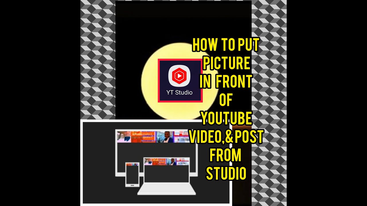 HOW TO ADD PICTURE IN FRONT OF YOUTUBE VIDEOS #shortvideo #shorts # ...