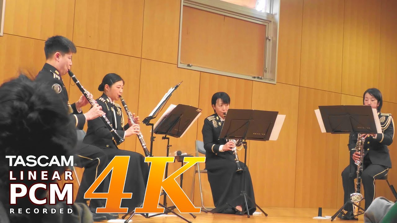 "Yoru ni Kakeru (Into The Night)" in clarinet quartet 🌃 Japanese Army ...