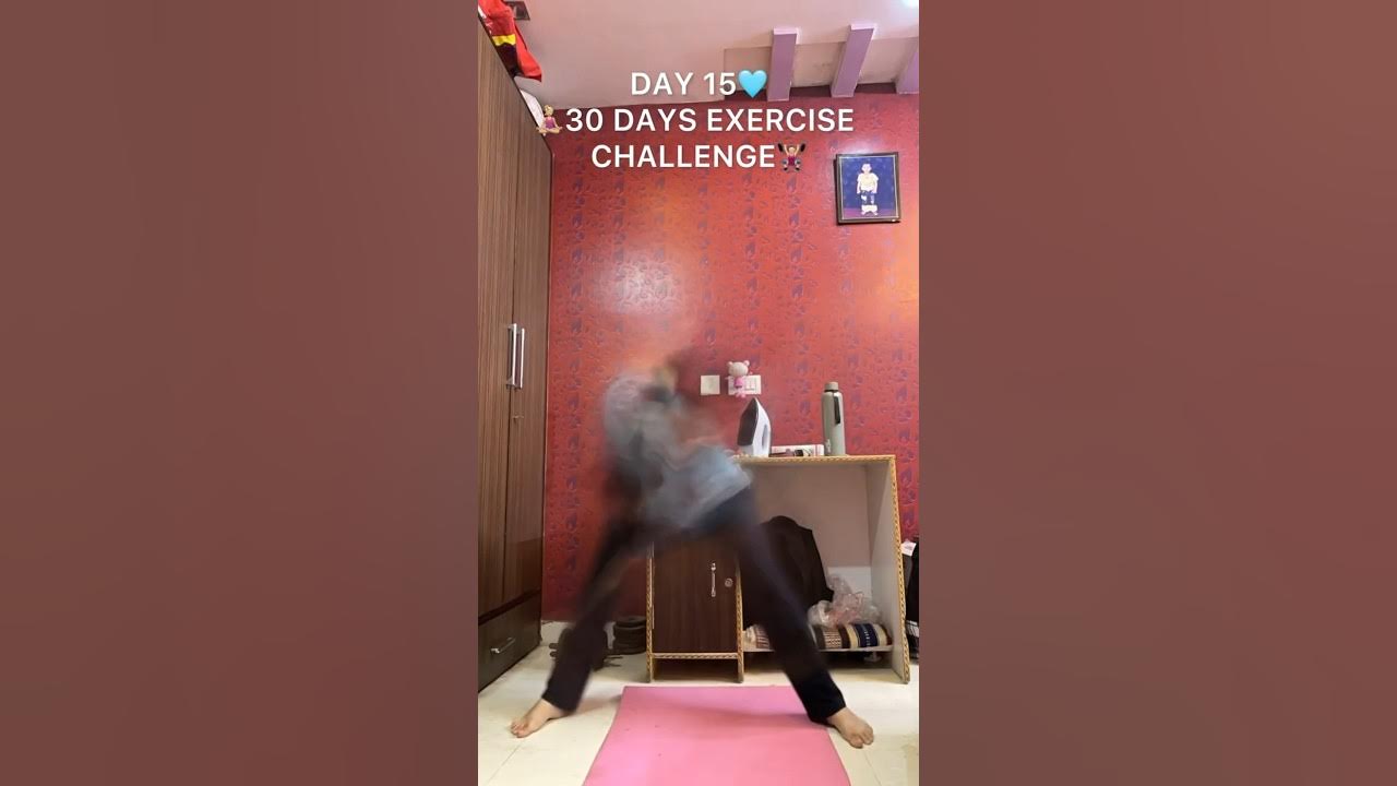 Day 15🩵 | 30 days exercise challenge 🏋🏼‍♀️ | Tanishka Aggarwal | #fitness #exercise #challenge ...