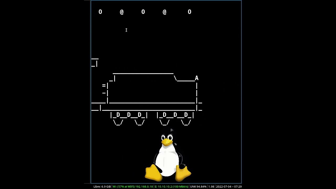 Linux - Comando sl - ¡Nos alegra el día! - Steam Locomotive - YouTube