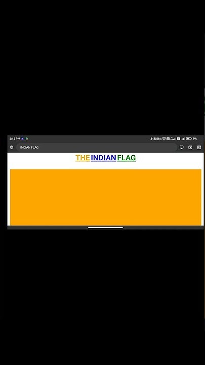 INDIAN FLAG USING HTML - YouTube