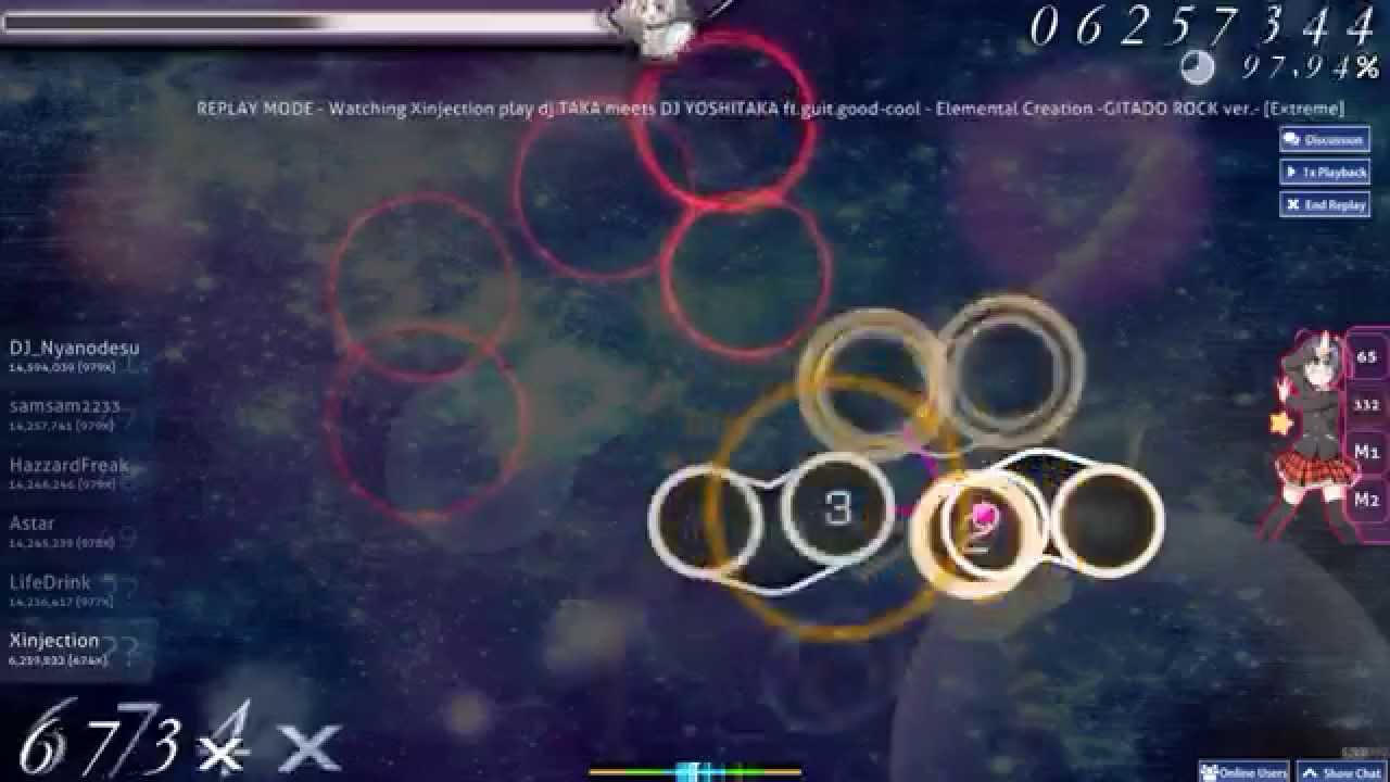 Osu! Elemental Creation -GITADO ROCK ver - YouTube