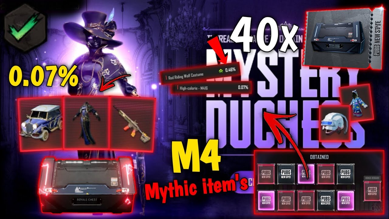Wow! M4 & MYTHIC'S 😯 I GOT || ROYALE CHEST CRATE OPENING - 40 CRATE ...