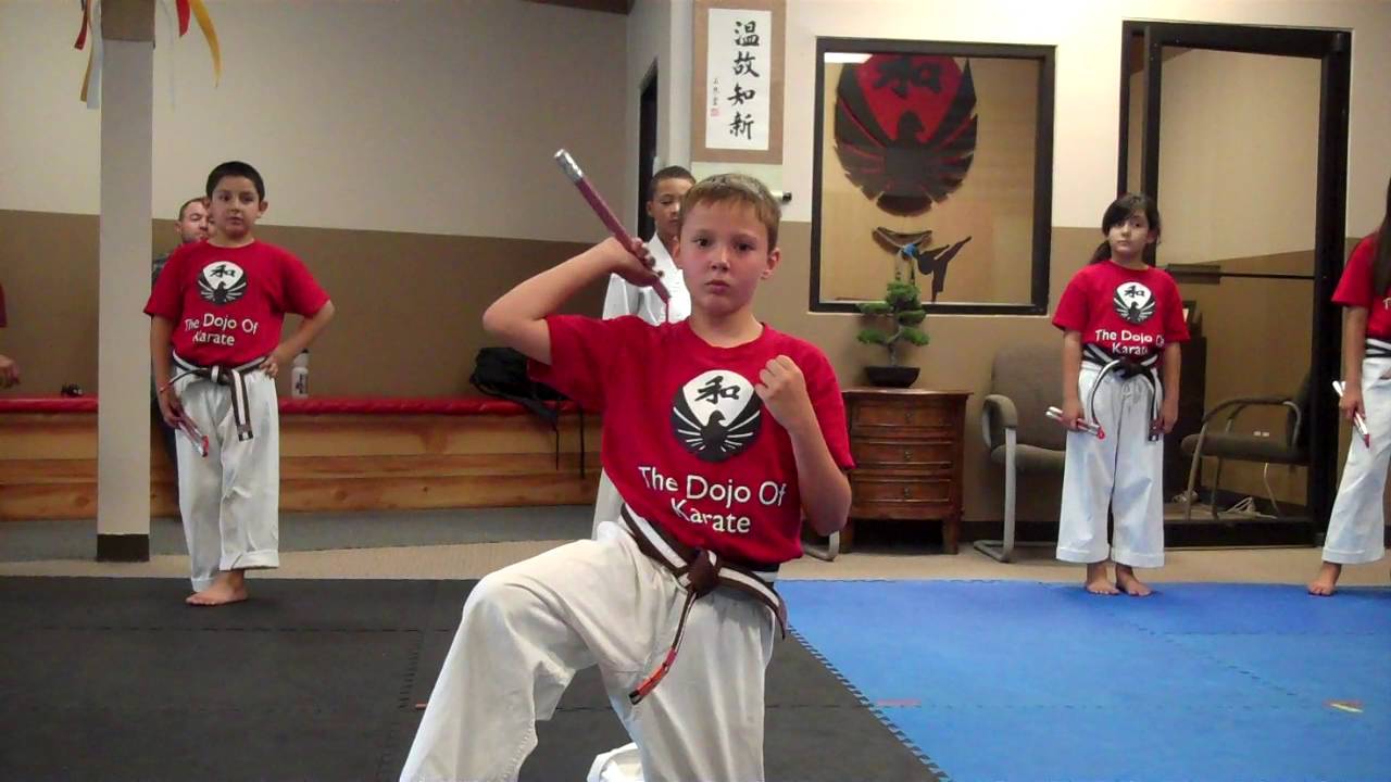 Impressive Nunchuck Weapons Form | The Dojo Of Karate - YouTube