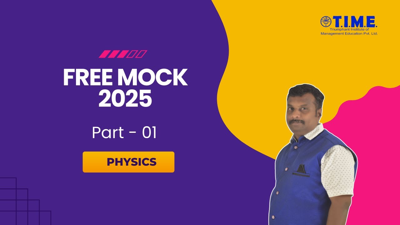 FREE MOCK 2025 QUESTION ANSWER PART 1- NEET JEE ASPIRANTS - YouTube