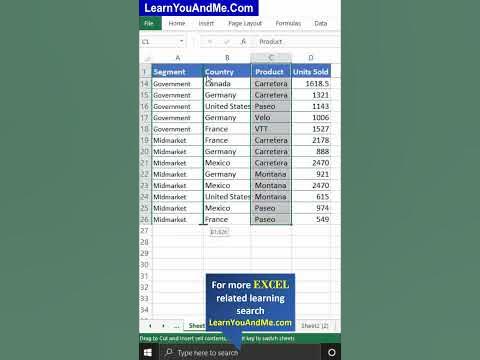 Smart way to change column order in Excel - 2 ways | Shift a column in ...