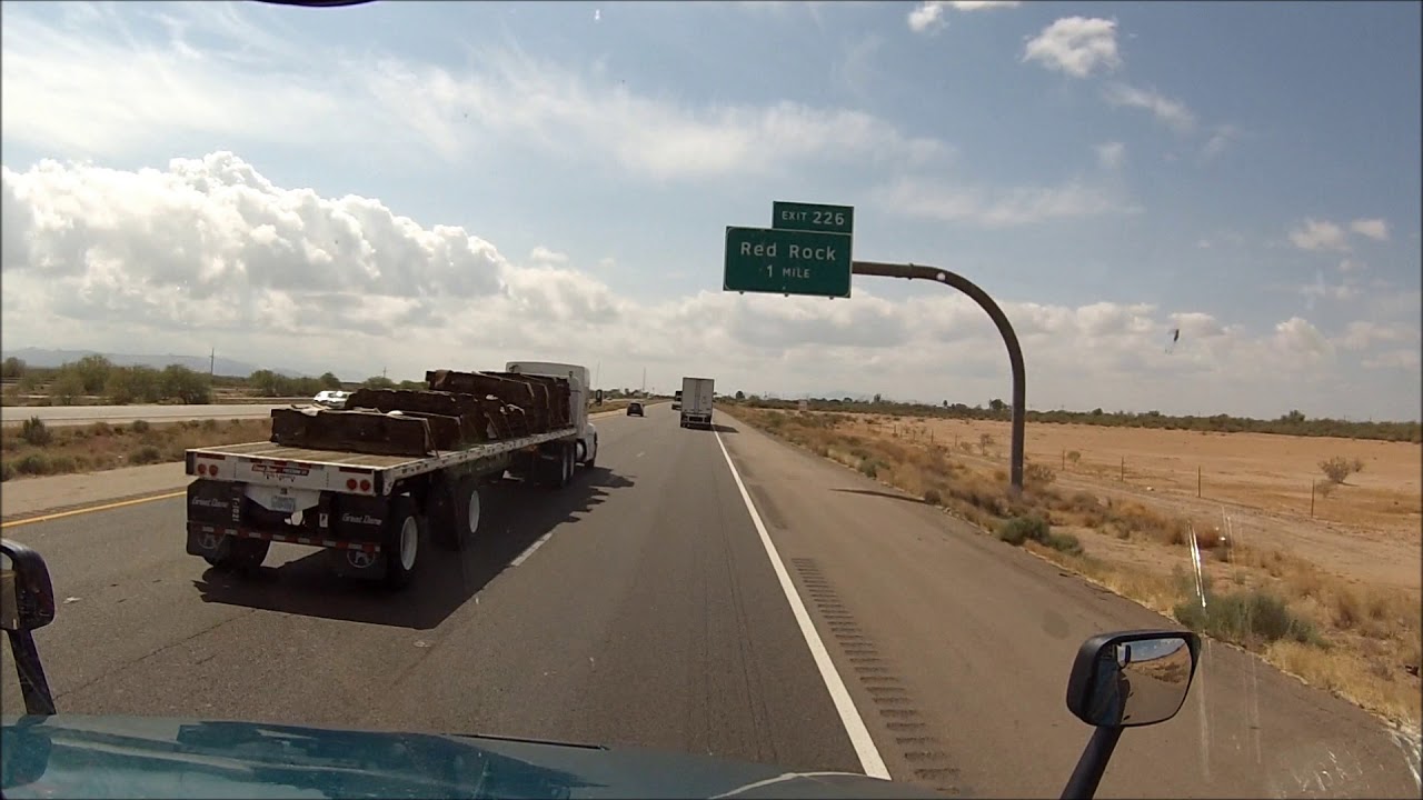 Interstate 10 Arizona - Mile 210 to Mile 235 - YouTube