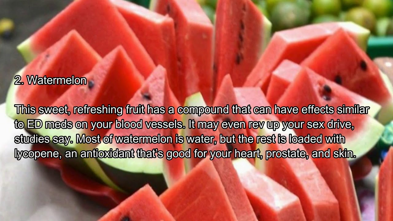 12 Foods to Help Erectile Dysfunction - YouTube