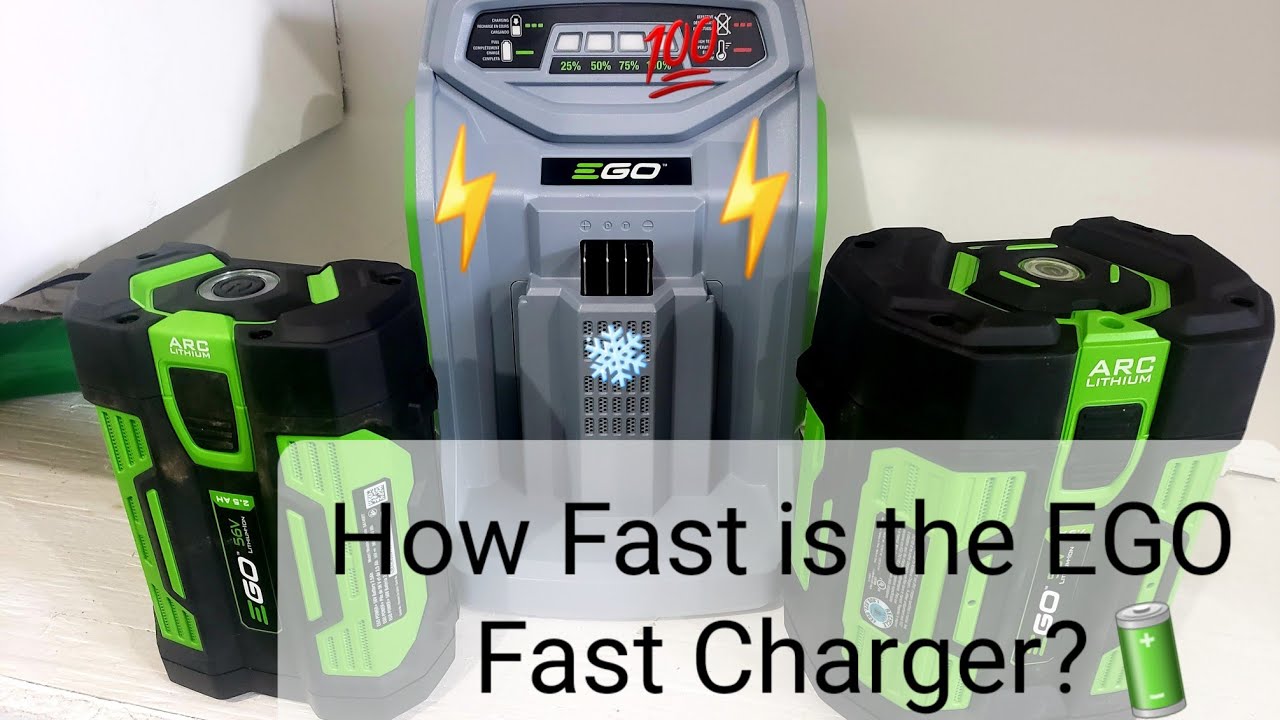 How Fast is the EGO 56v Fast Charger? - YouTube