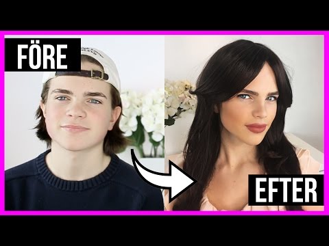 OMG THIS TRANSFORMATION!! I Sminkar min lillebror till tjej (transformation)
