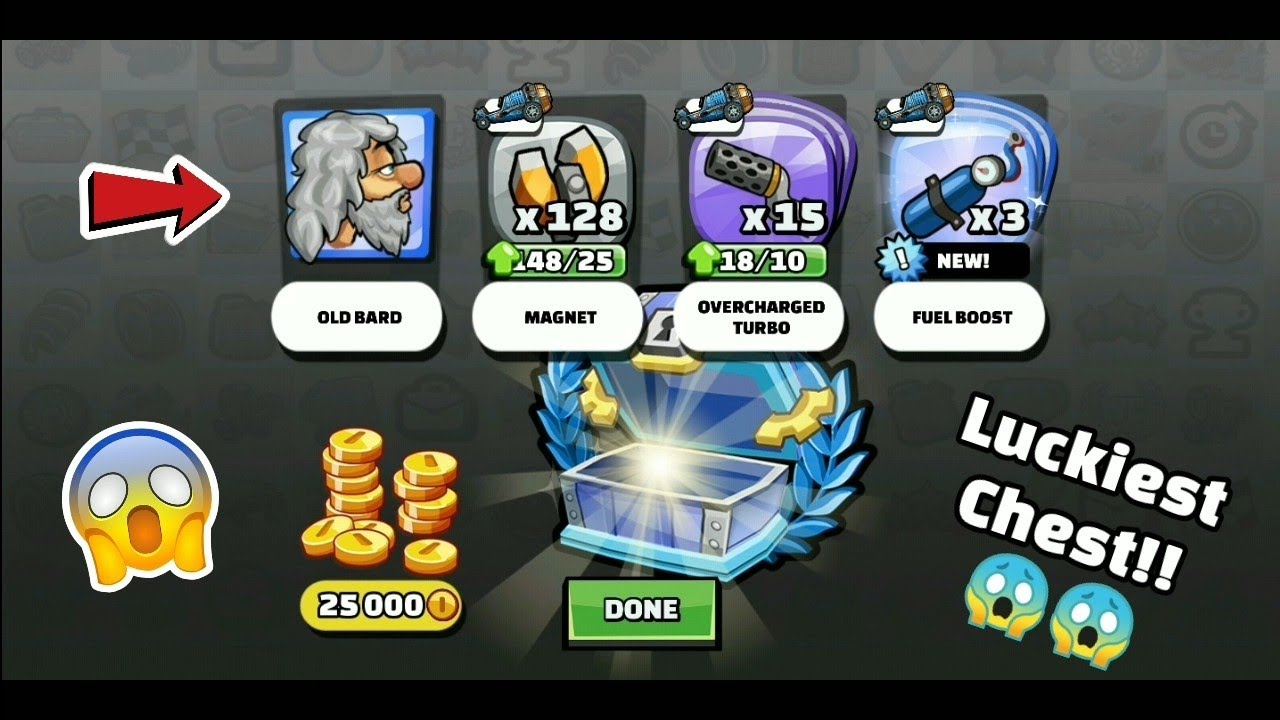 Hill Climb Racing 2 - 😱😍Luckiest Chest Ever!! Old Bard & Canyoneer 38 Legendary Chest - YouTube