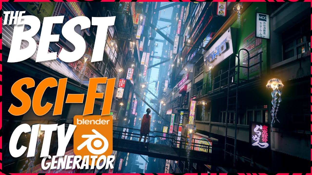 the Best SCI-FI City Generator for blender - YouTube