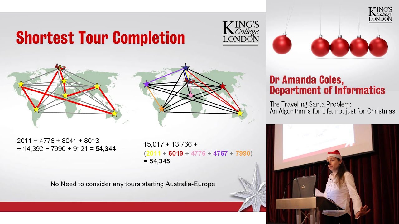 Christmas Lecture: Amanda Coles - The Travelling Santa Problem - YouTube