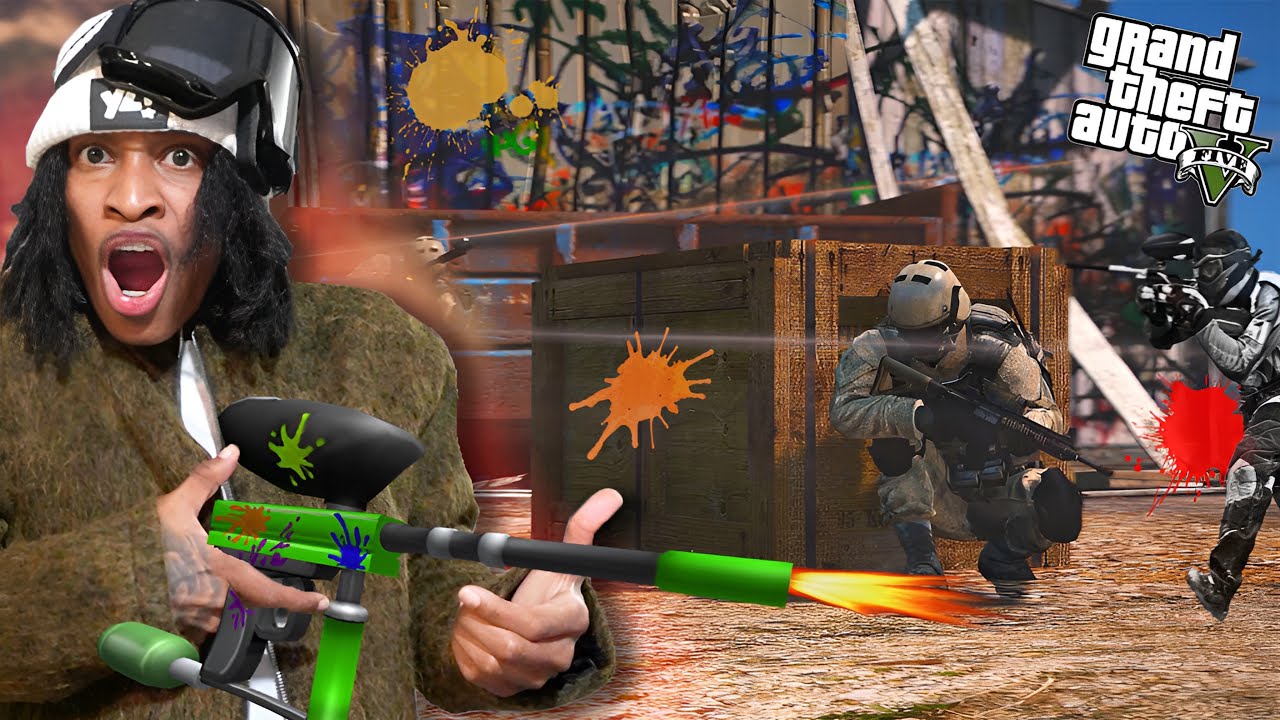 Jazz Turn into a OPP and K*ll Members During Paintball Wars.. *GTA 5 RP ...