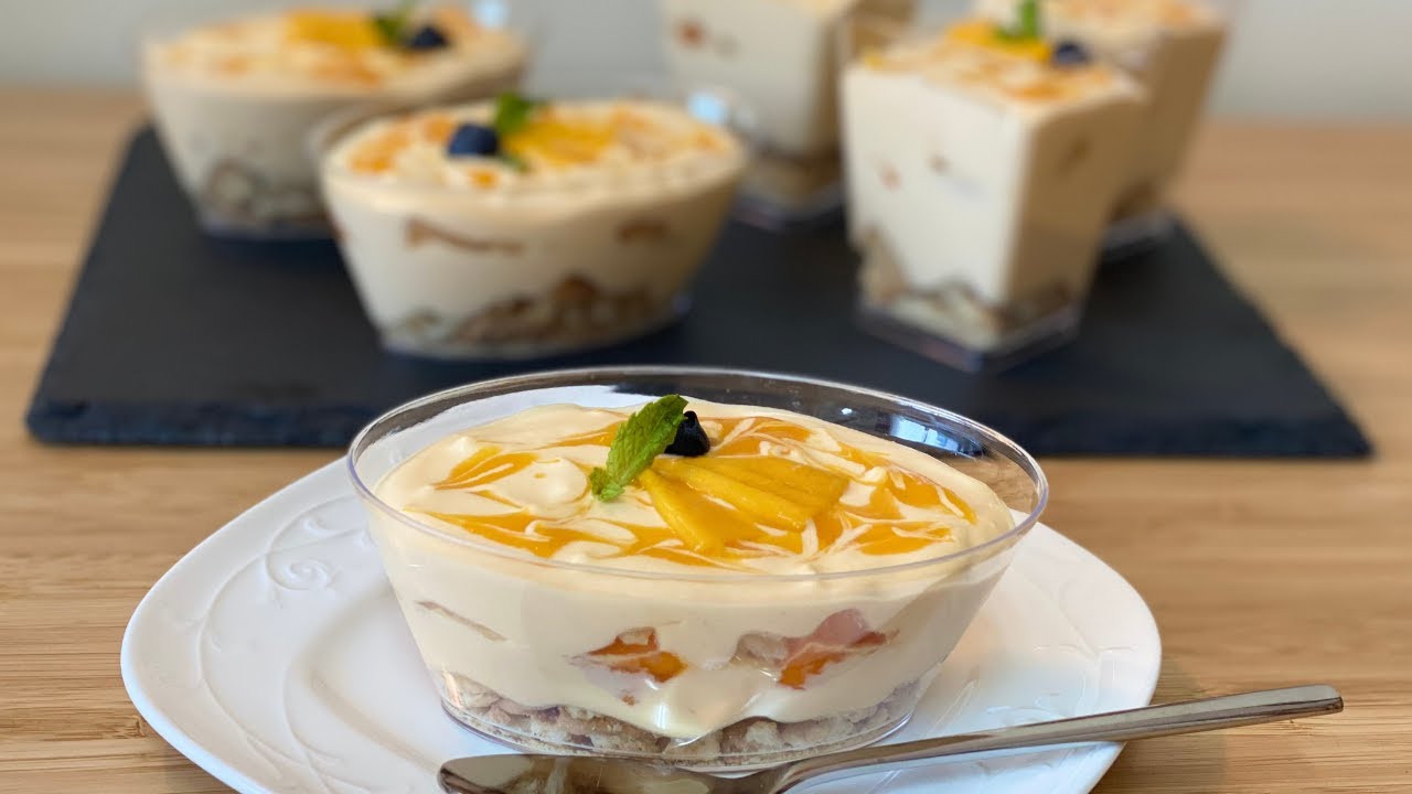Quick Mango Dessert/Creamy Mango Cups - YouTube