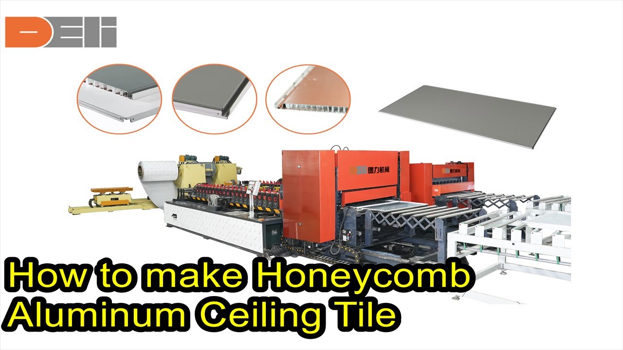 Patent Aluminum Honeycomb Ceiling Panels Roll Forming Machine Auto ...