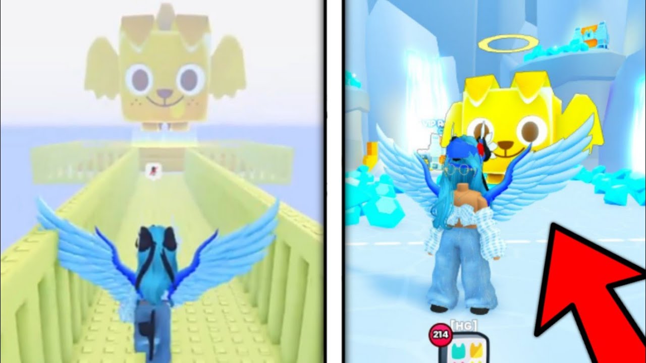 🥳 OMG! This Is How To Get The GOLDEN HUGE ANGEL DOG! 🐶🐾 | Pet Simulator ...