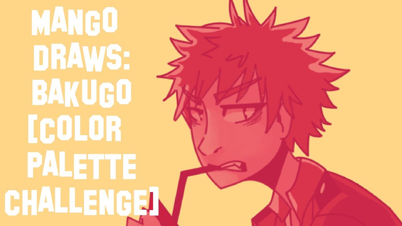 MANGO DRAWS -Bakugo [Color palette challenge]- - YouTube