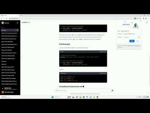 python dictionary for loop key value - YouTube