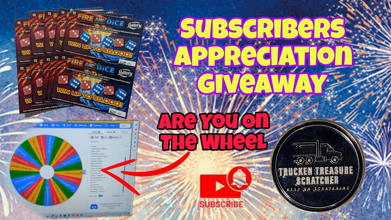 Florida Lottery subs appreciation giveaway - YouTube