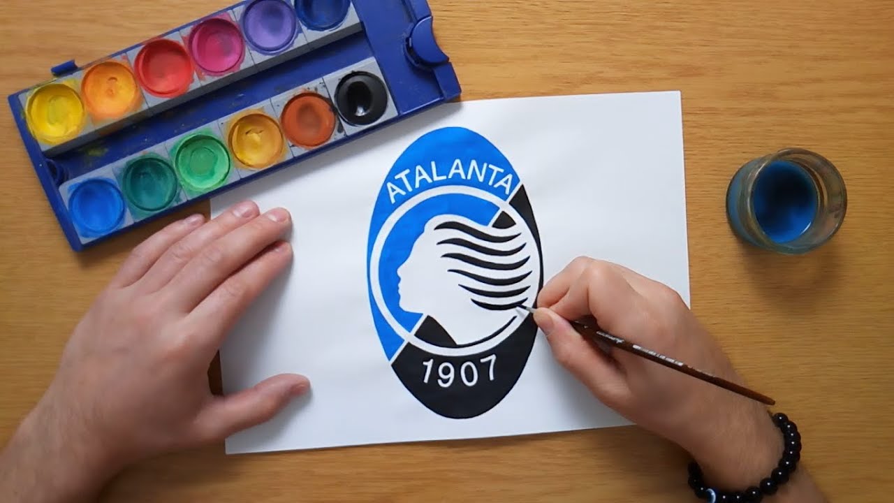 Come disegnare il logo di Atalanta - How to draw the Atalanta BC logo ...