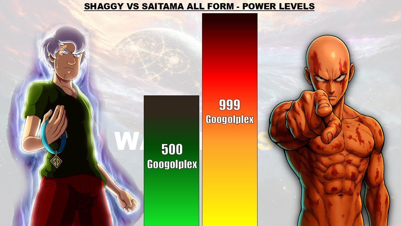 SHAGGY VS SAITAMA ALL FORM - POWER LEVELS - YouTube