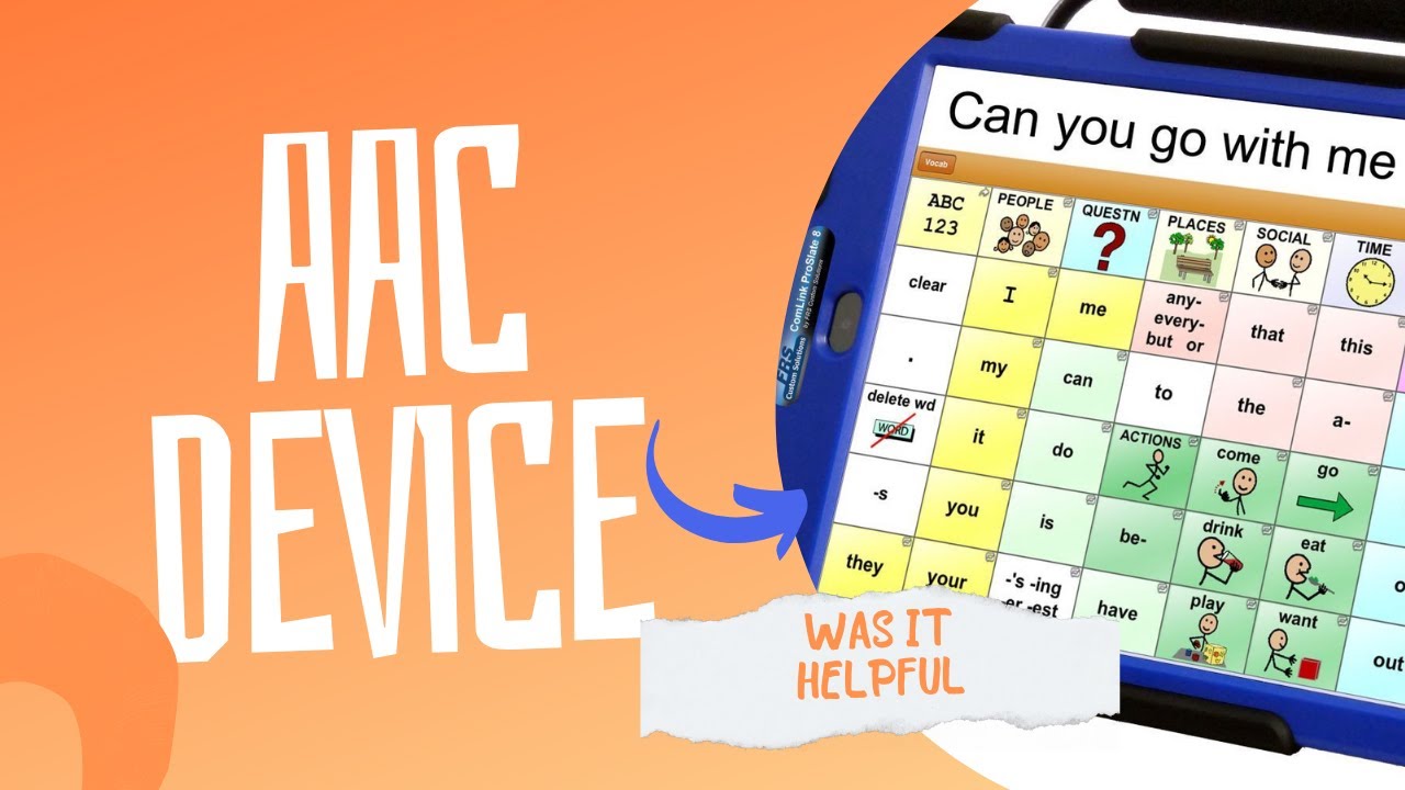 AAC autism device appointment How did My child do Let's talk about it ...