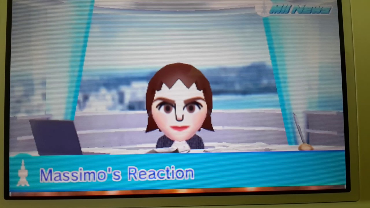 Tomodachi Life - Mii News - Massimo's Reaction - YouTube