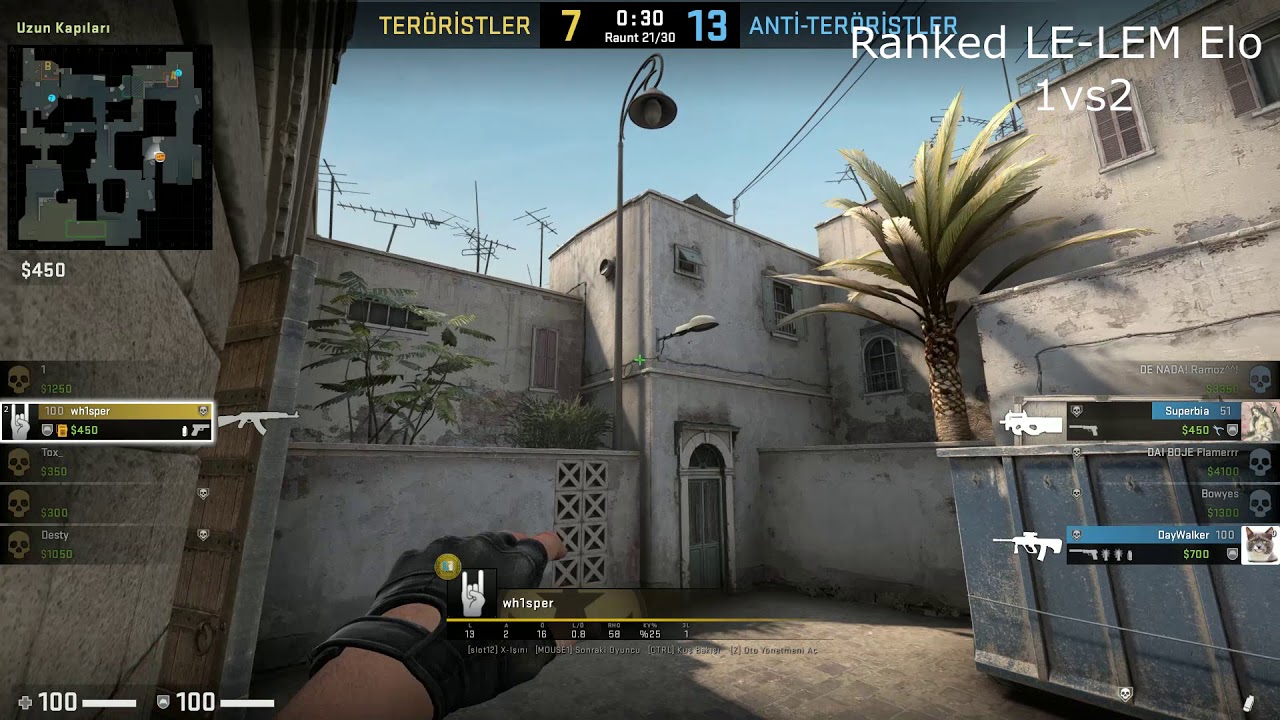 Dust 2 "Mid To B" Smoke from A Long / Ranked Match - YouTube
