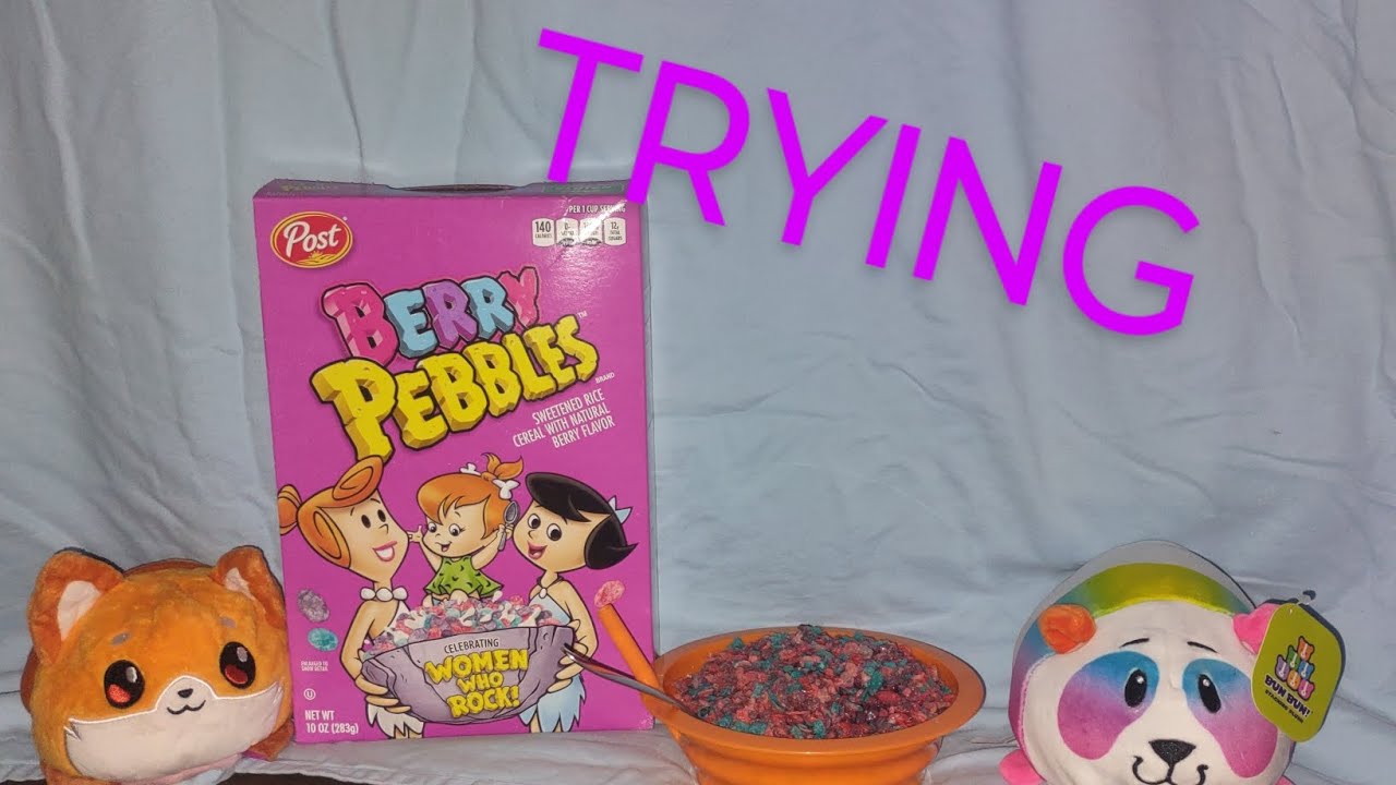 Trying Berry Pebbles - YouTube