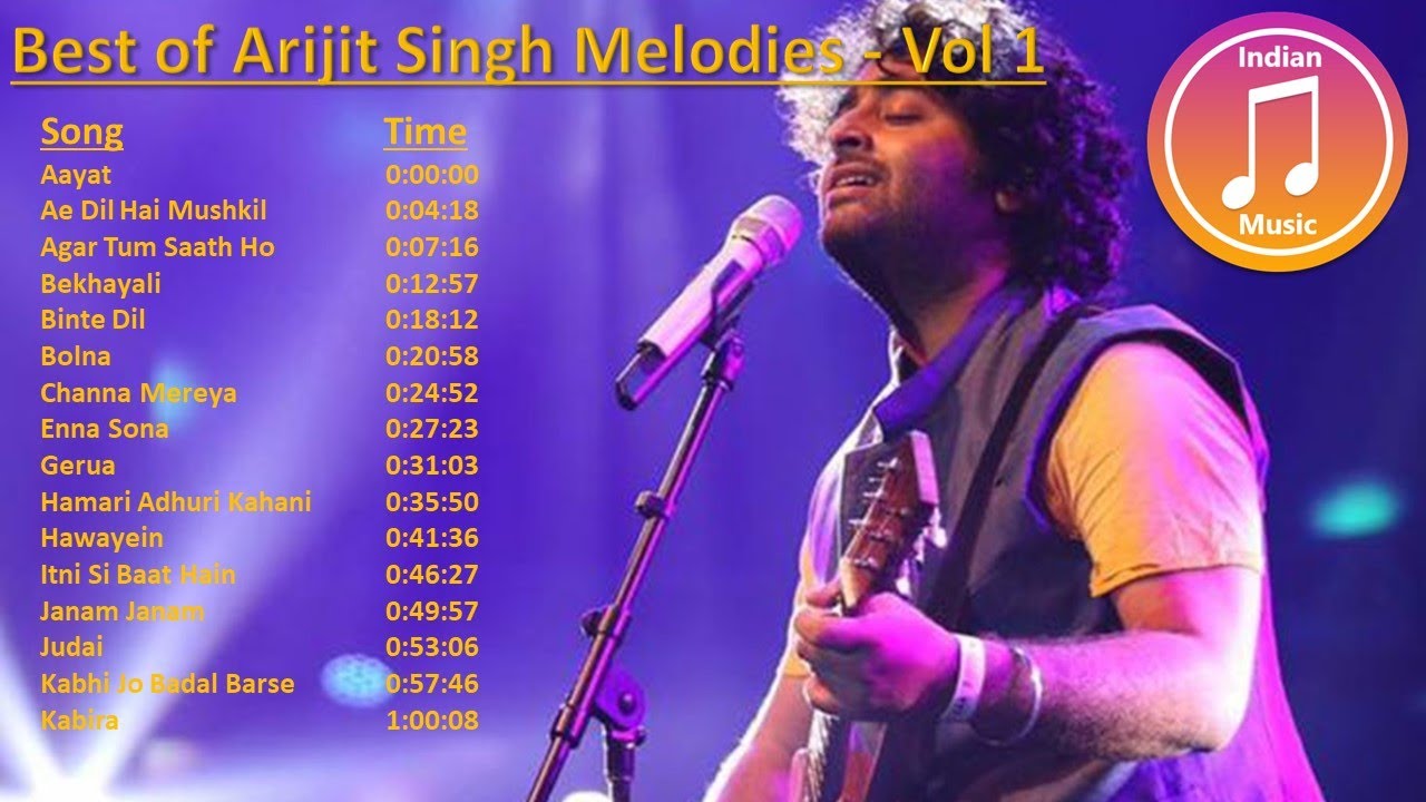 Best of Arijit Singh Melodies - 1 | All time hits of Arijit Singh ...