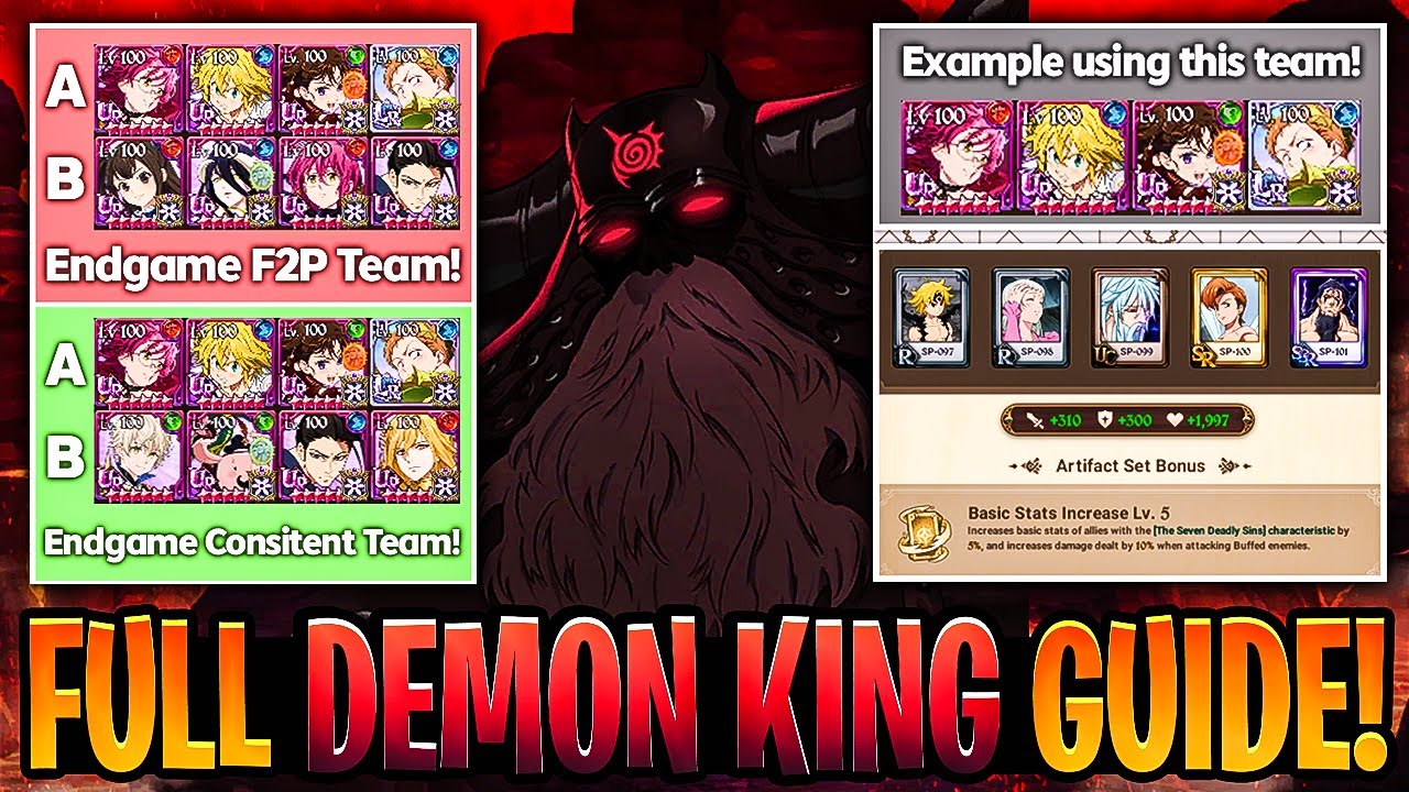 Complete DEMON KING Guide EXTREME & HELL | Best Teams Artifacts Gear ...