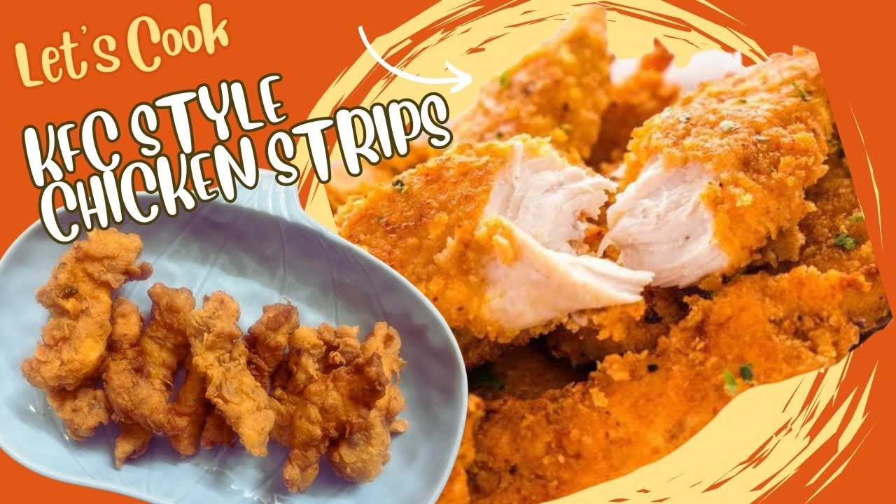 Jessy's favorite KFC style chicken strips #kfc #chickenstripsrecipe # ...
