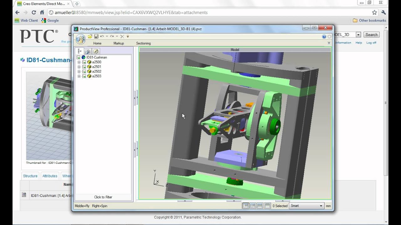 Creo Elements/Direct 18.0 New Model Manager Webclient - YouTube