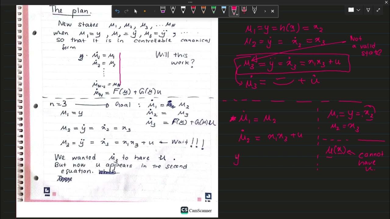 10 Non Linear Control Input Output Linearization - YouTube