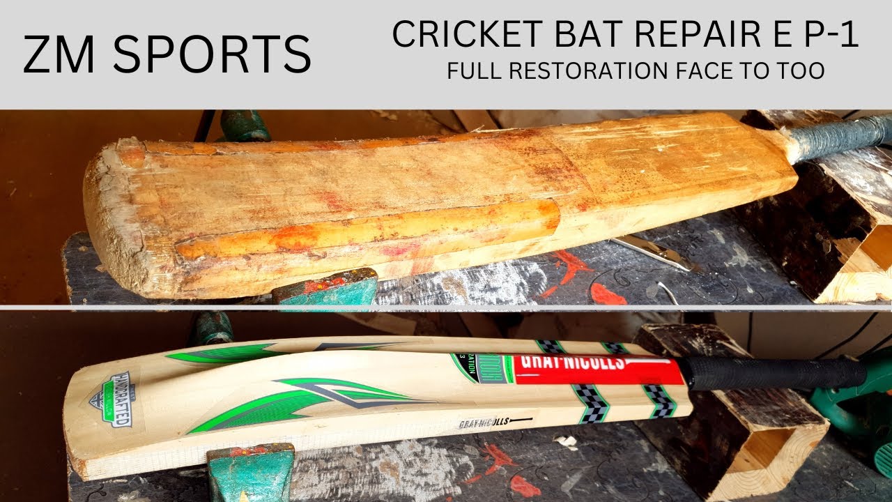 TURNING OLD SCRAP BAT INTO BABER AZAM'S BAT COMPLEAT RESTORATION😯😍 ...